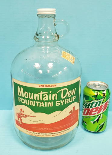 Mountain Dew Fountain Syrup Jar