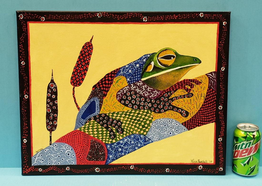 Kevin Burchett Original Signed Folk Art "Treefrog" - Jan 12, 2019 ...
