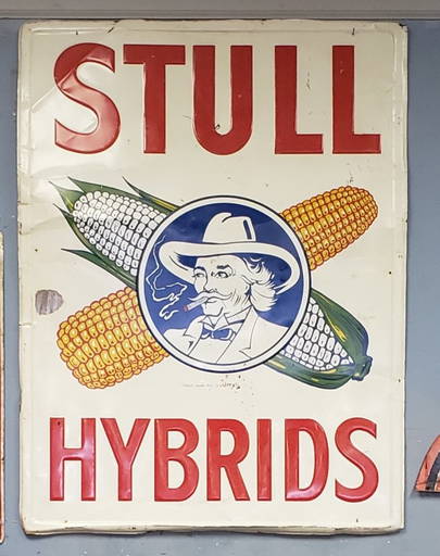 1965 Stull Hybrids Tin Embossed Sign
