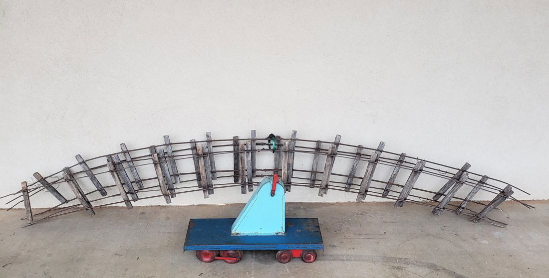 1940's Kiddie Hand Crank Train Hand Car Hodges