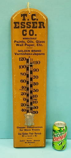 T. C. Esser Co. Paints, Oils, Glass Thermometer