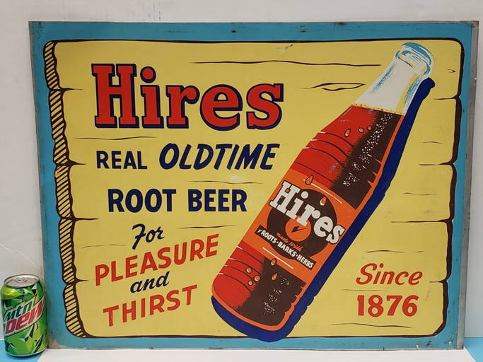 Hires Real Old Time Root Beer Sign