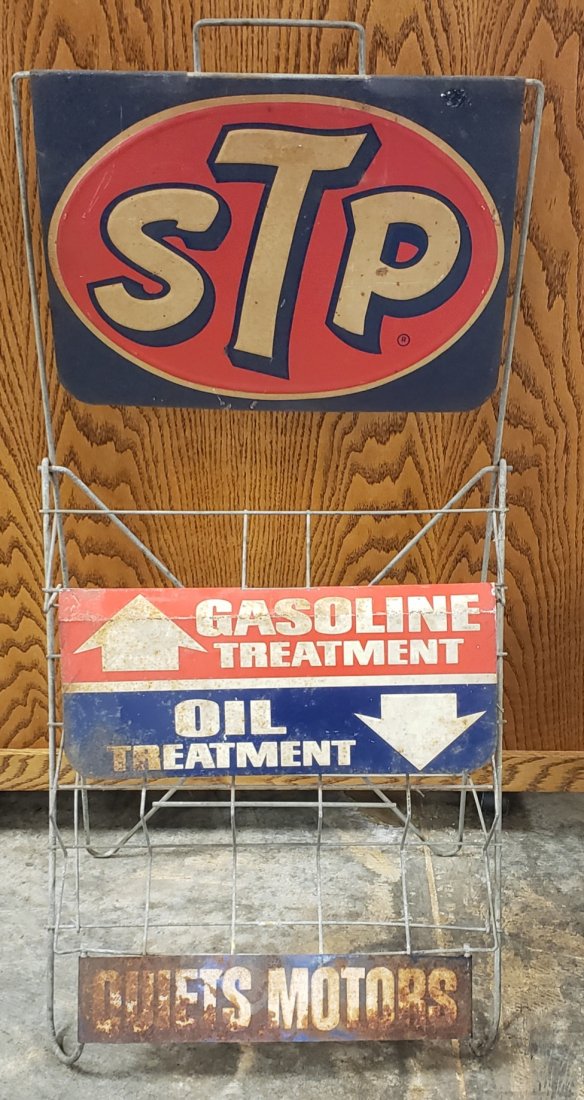 Stp Oil Treatment Display Rack And Sign
