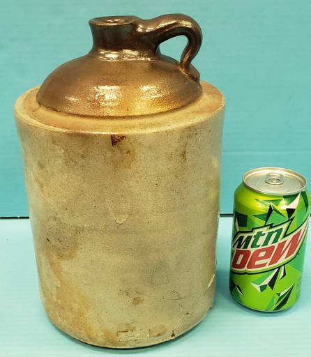 E. C. Brown Whiskey Stacker Stoneware Jug