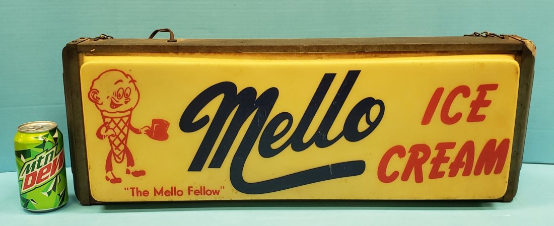 Mello Ice Cream Light Up sign - Mar 28, 2020 | Rockabilly Auction ...