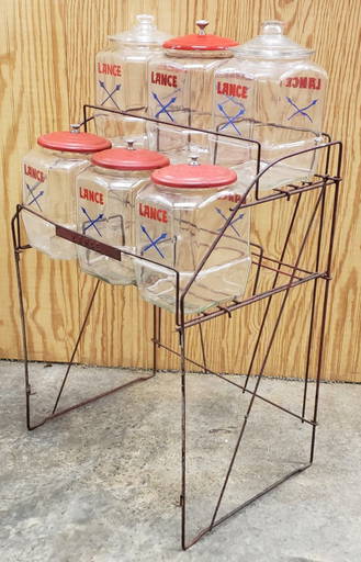 Lance Display Rack With 6 Jars