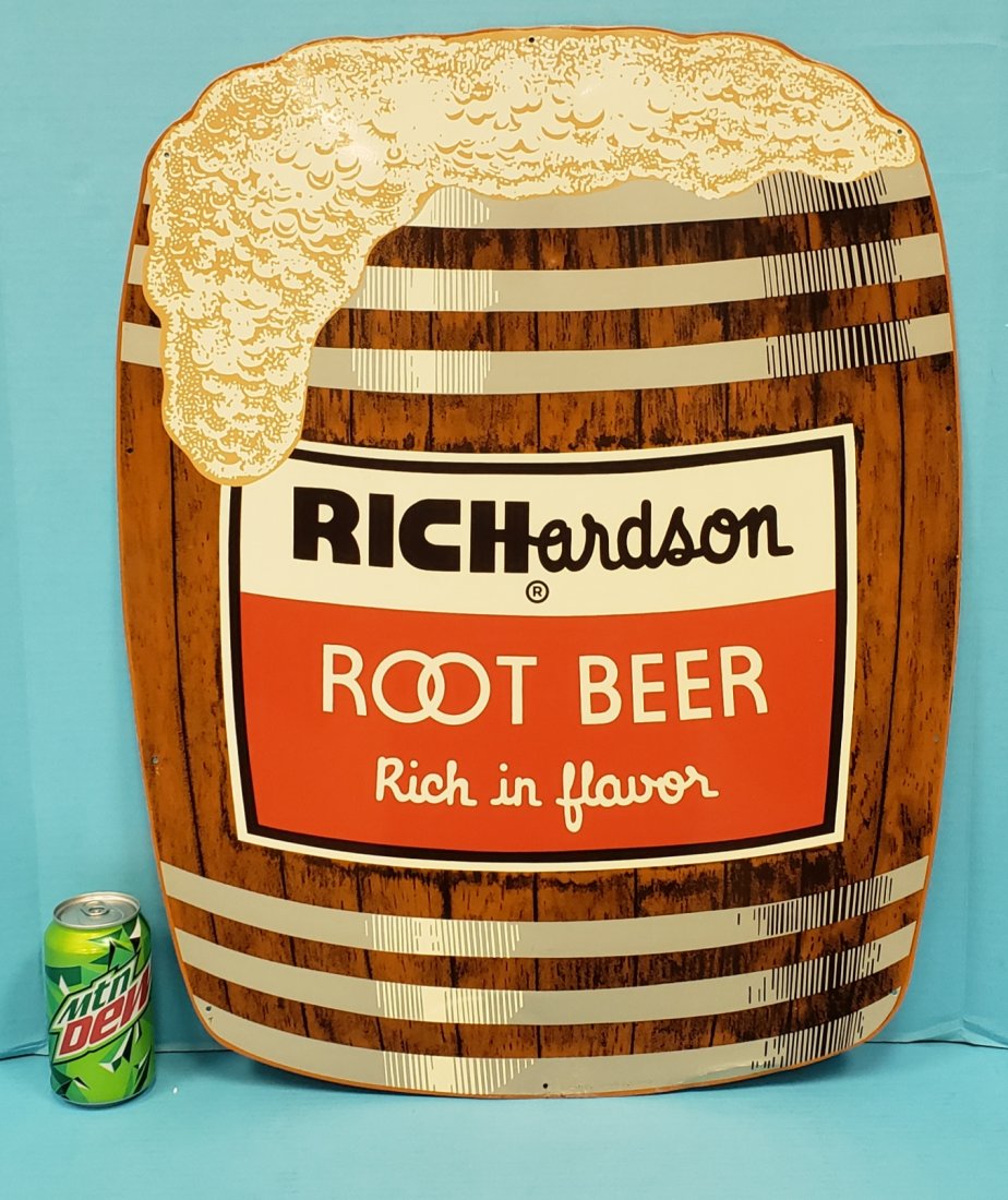 Richardson Root Beer Barrel Sign - Mar 28, 2020 | Rockabilly Auction ...