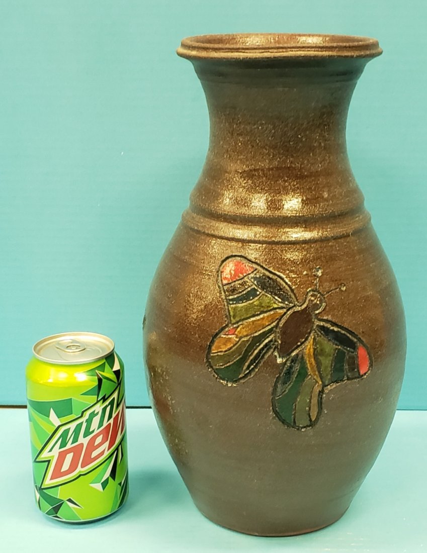 Mike Craven Butterfly Vase Southern Folk Pottery