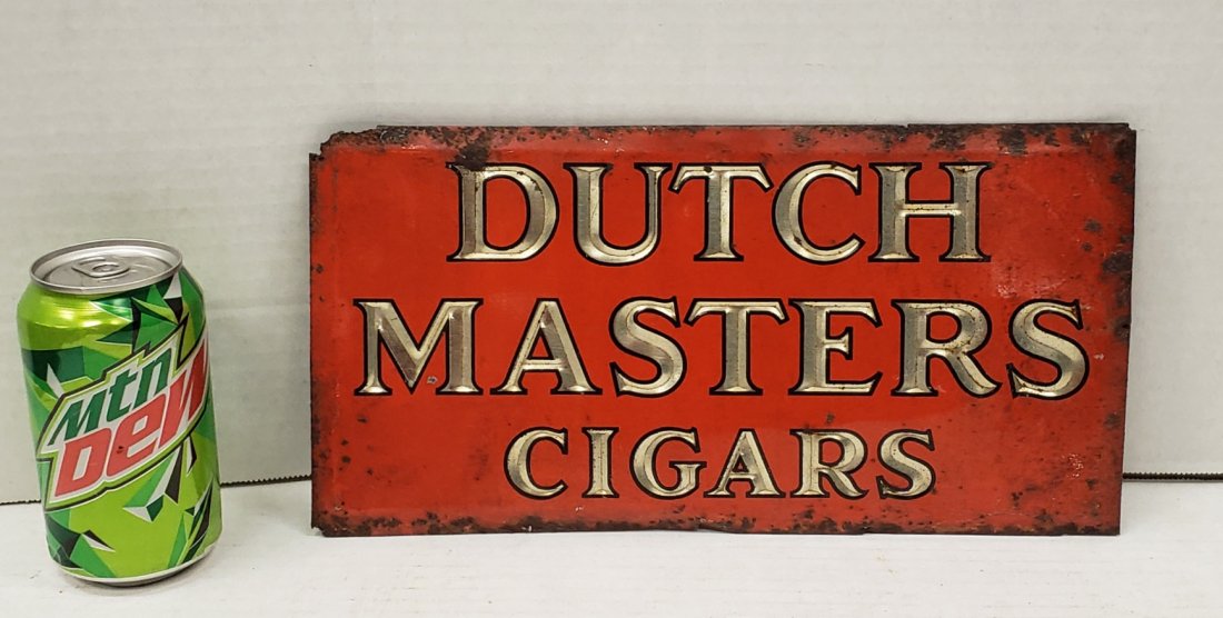 Dutch Masters Cigars Tin Sign - Dec 12, 2020 | Rockabilly Auction ...