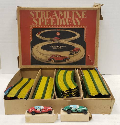Louis Marx Streamline Speedway Race Set