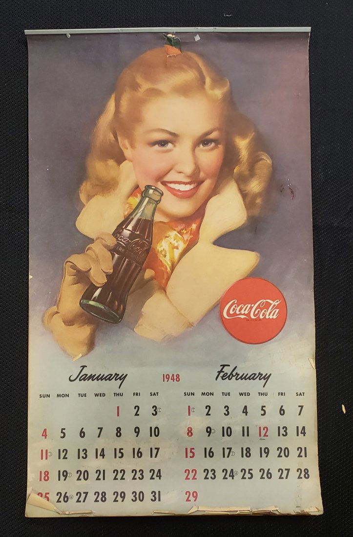 1948 Coca Cola Pinup Girl Calendar