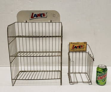 Lance Jars Rack With Metal Lance Sign