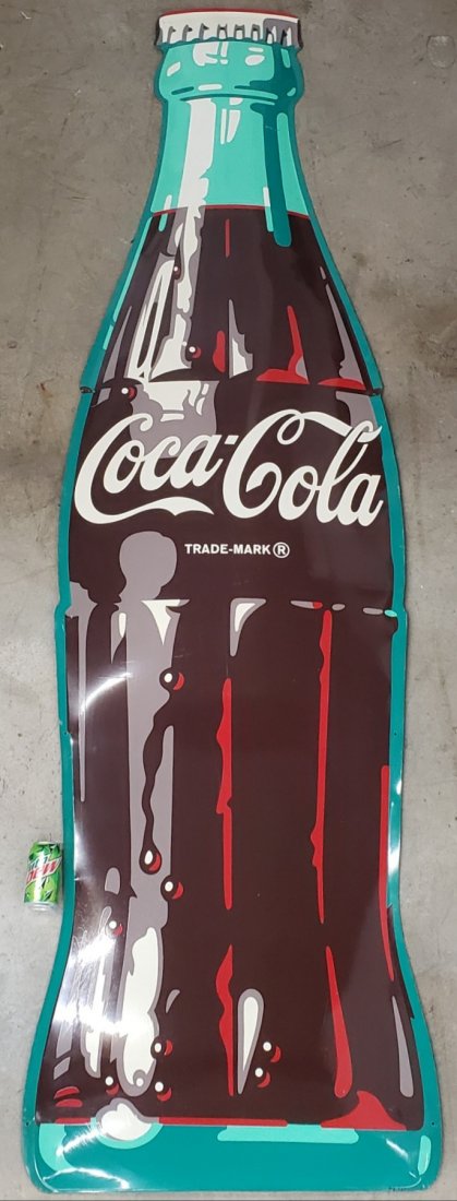 9ft Coca Cola Die Cut Bottle Sign