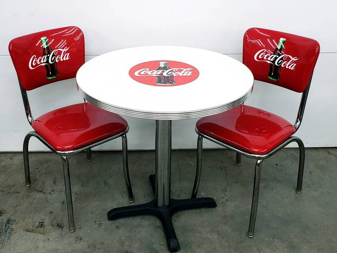 1995 Coca Cola Dinette Set Table & 2 chairs - Oct 02, 2021 | Rockabilly ...