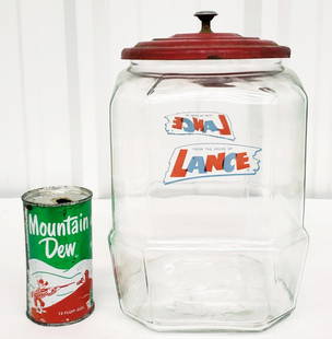 Lance Jars Rack With Metal Lance Sign