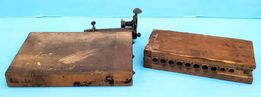 Cigar Mold And Cigar Rolling Table With Cutter