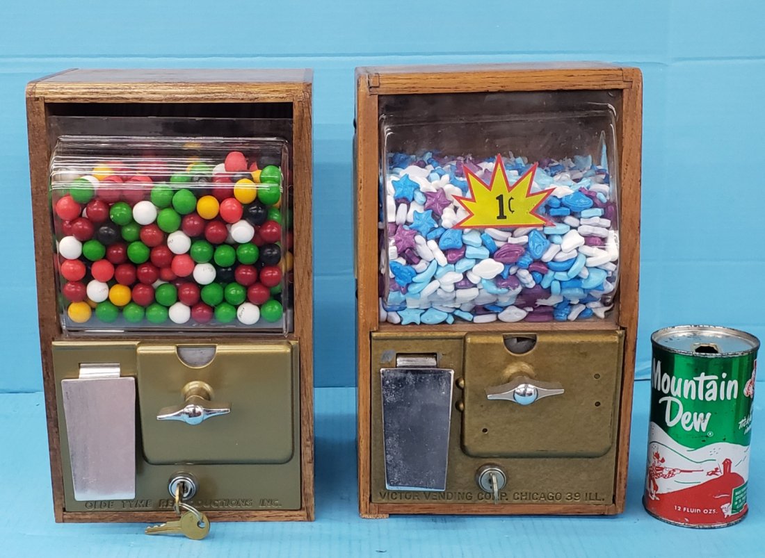 Victor Vending & Old Tyme Reproduction Gumball Machines