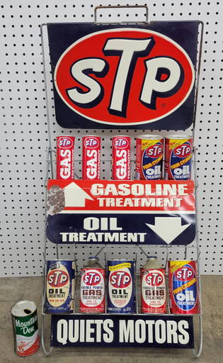 Stp Store Display With 3 Embossed Signs & Product