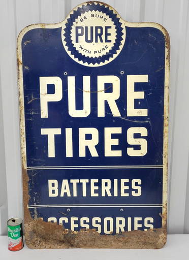 Pure Tires Batteries Accessories Sign