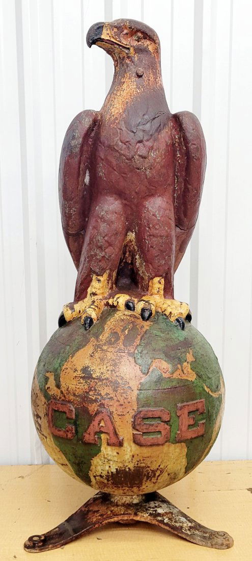 Cast Iron Case "old Abe" Eagle Statue