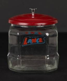 Lance Jars Rack With Metal Lance Sign