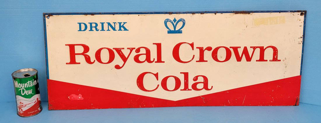 Drink Royal Crown Cola Embossed Sign