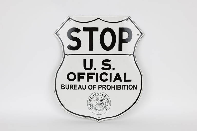 STOP U. S. Official Bureau Of Prohibition porcelain sign - Jun 18, 2022 ...