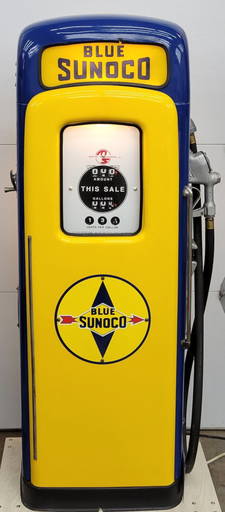 Blue Sunoco Gas Pump