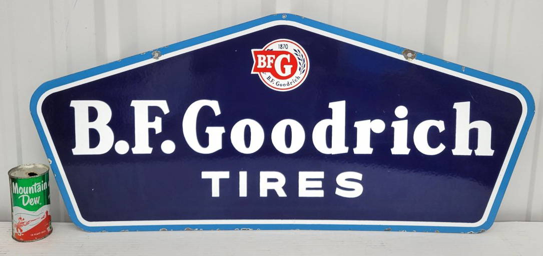 BF Goodrich Double Sided Porcelain Sign (#0147) on Sep 17, 2022 ...