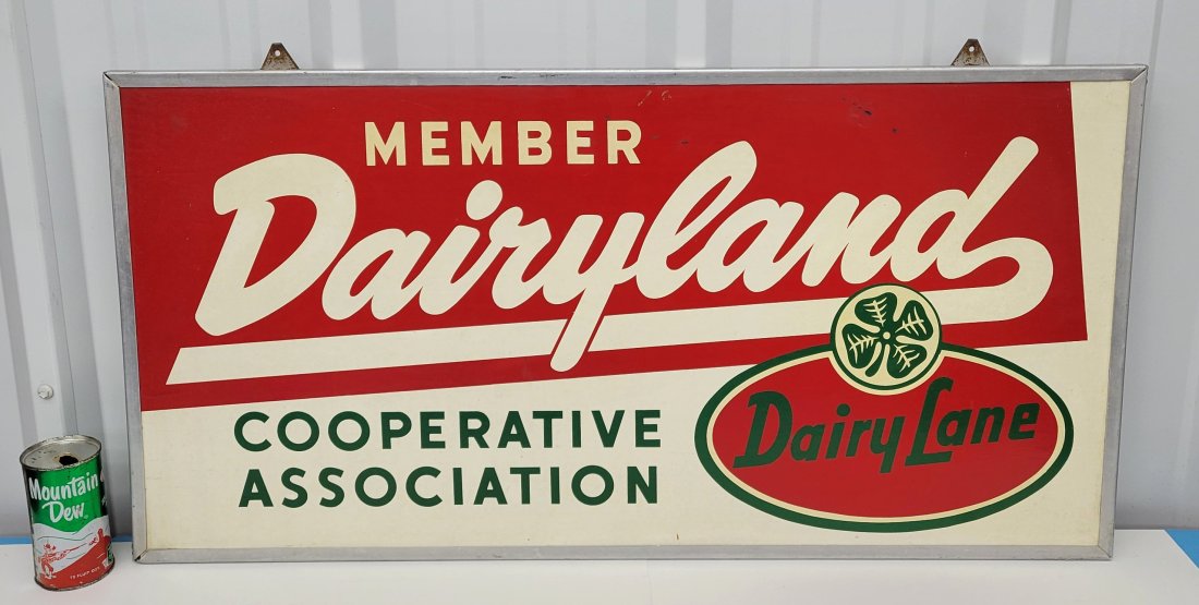 Dairyland Double sided hanging sign - Dec 03, 2022 | Rockabilly Auction ...