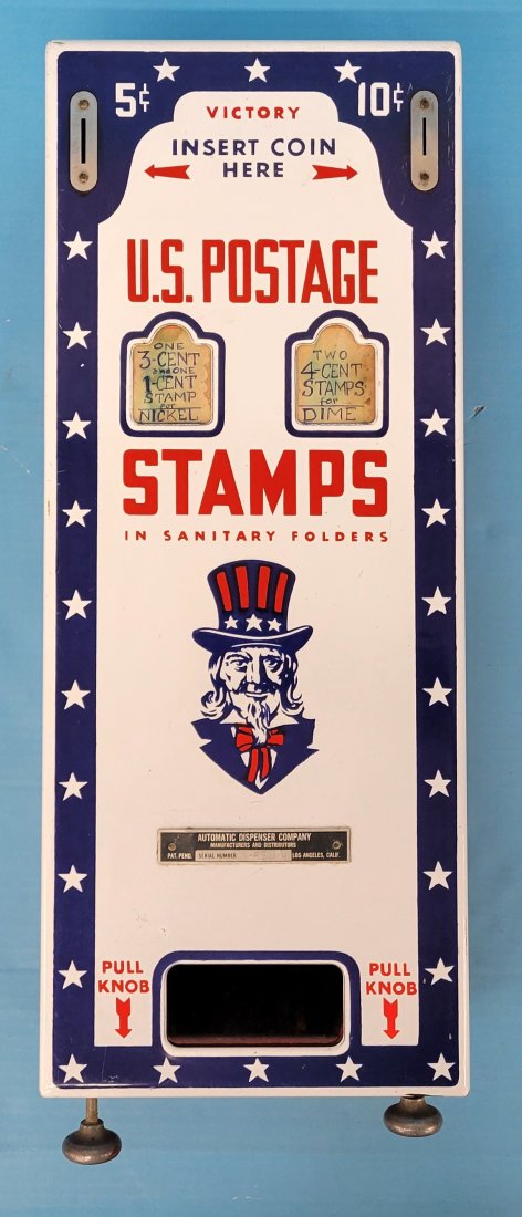 Porcelain Victory U.s. Postage Stamp Vending Machine