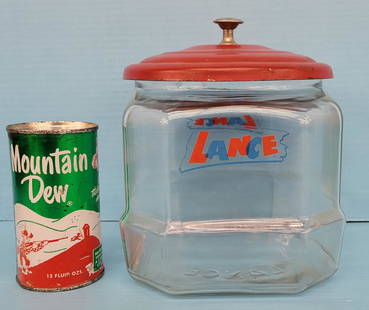 Lance Jars Rack With Metal Lance Sign