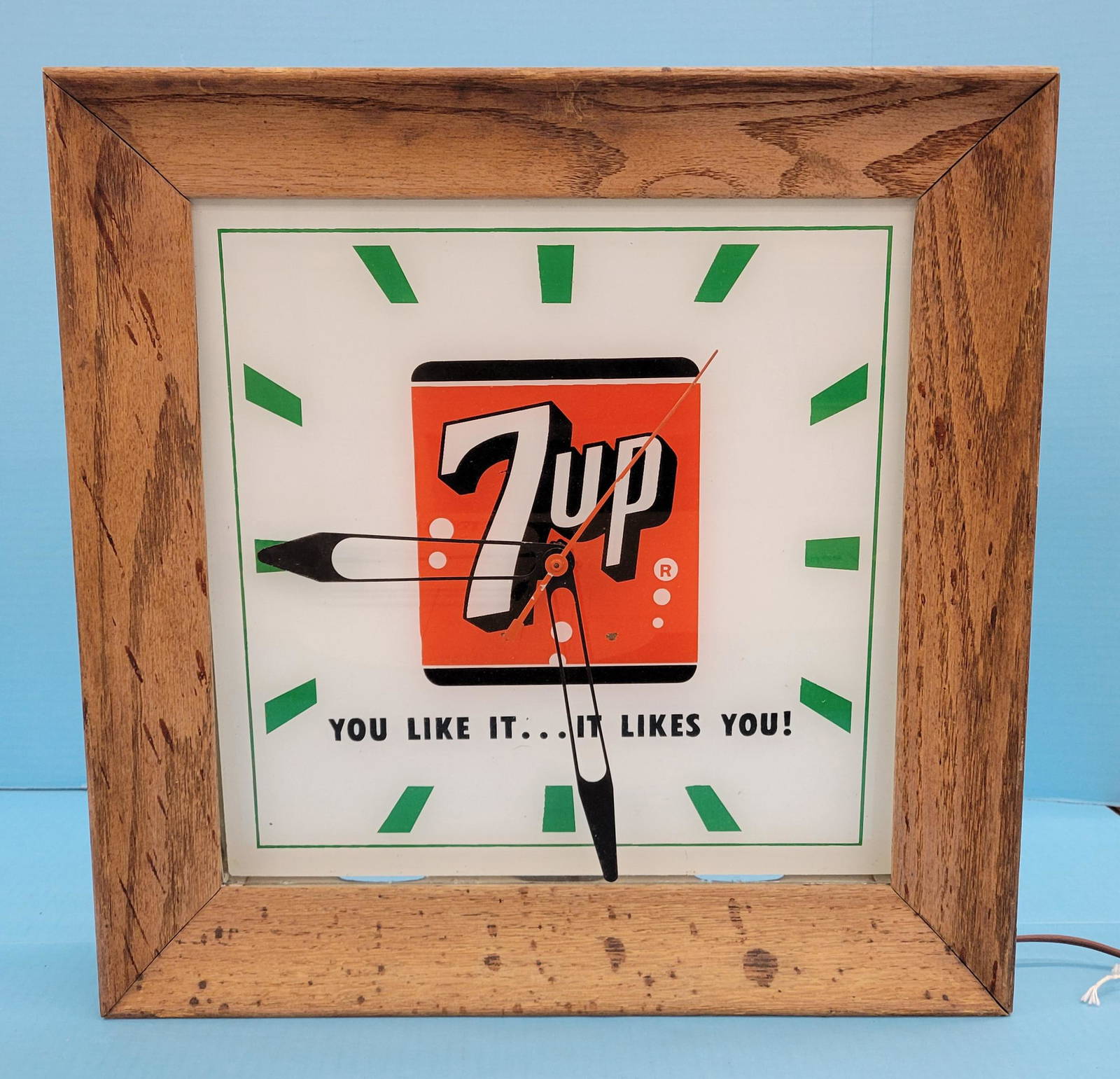 7up Electric Light Up Clock Auction