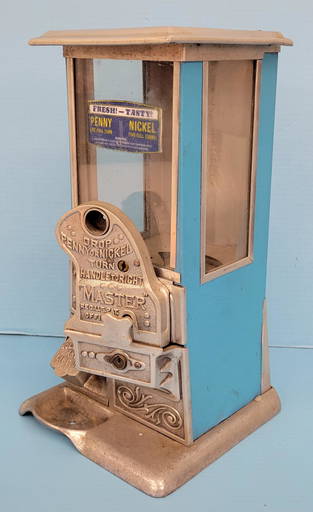 Master 1 Cent Or 5 Cent Gumball / Peanut Coin Op Vending Machine