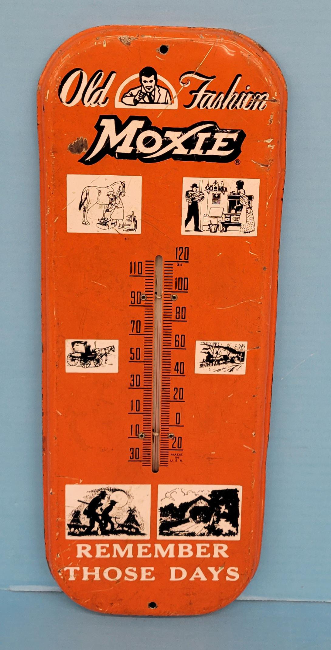 Old Fashion Moxie Thermometer Auction