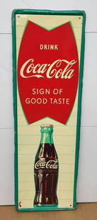 Coca Cola "fishtail" Vertical Sign
