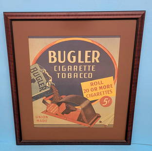 Bugler Cigarette Tobacco Cardboard Add