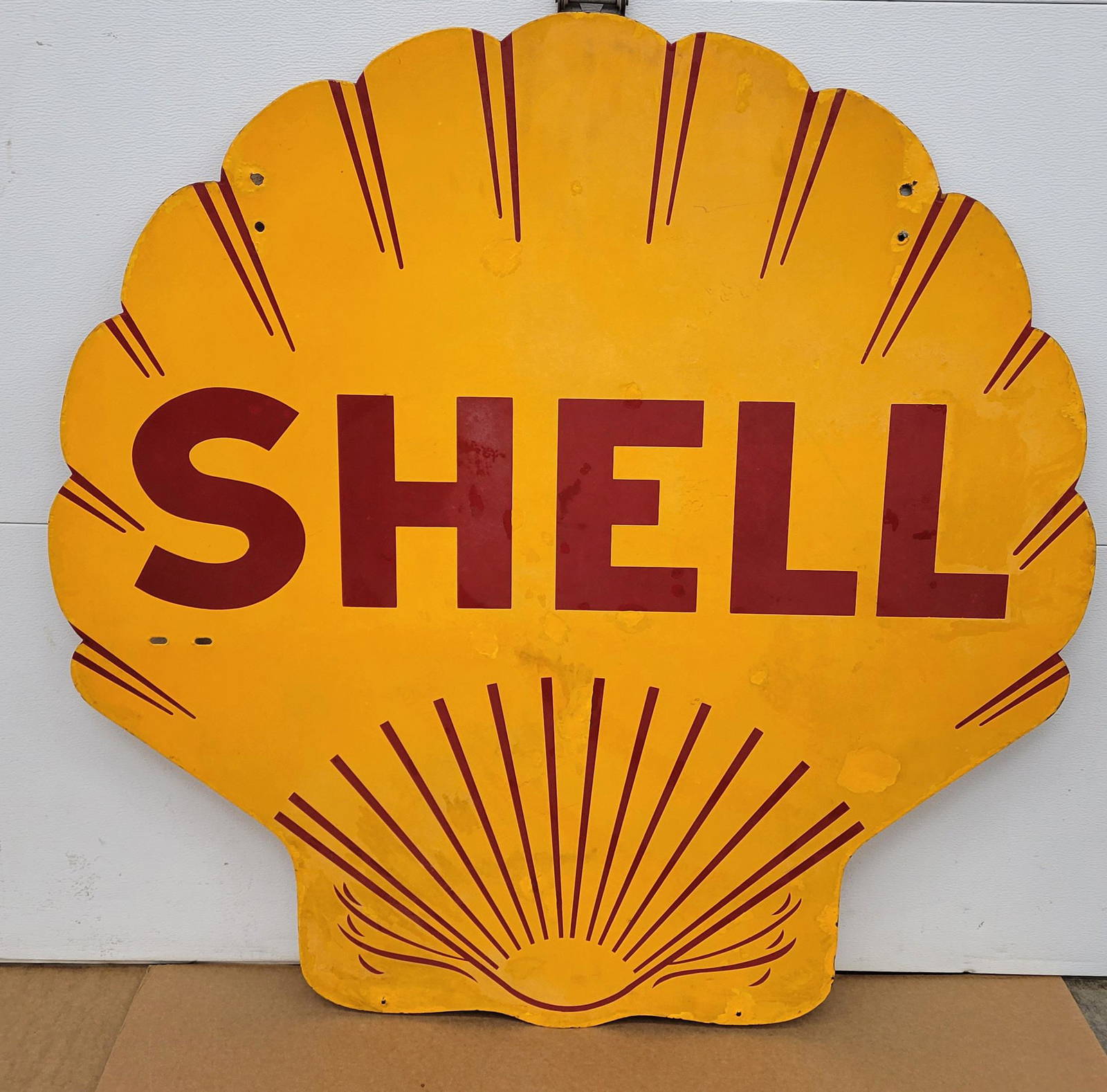 Shell Gasoline Porcelain Sign Auction