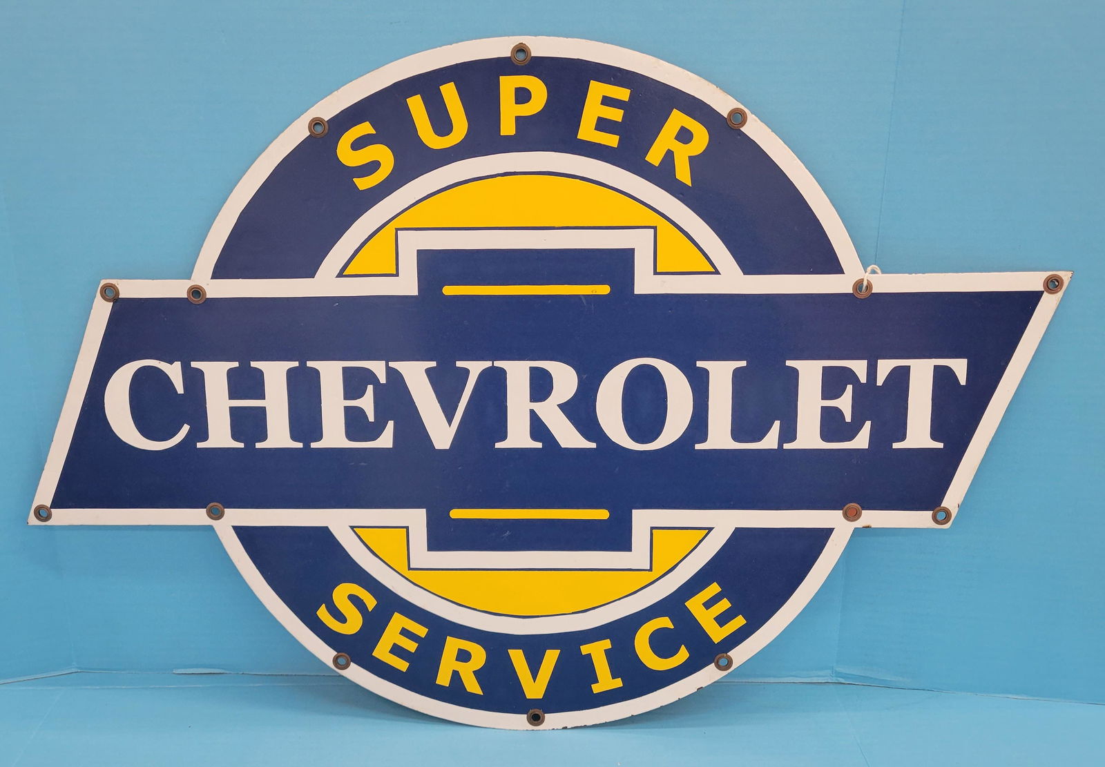 Chevrolet Super Service Single Sided Metal Sign