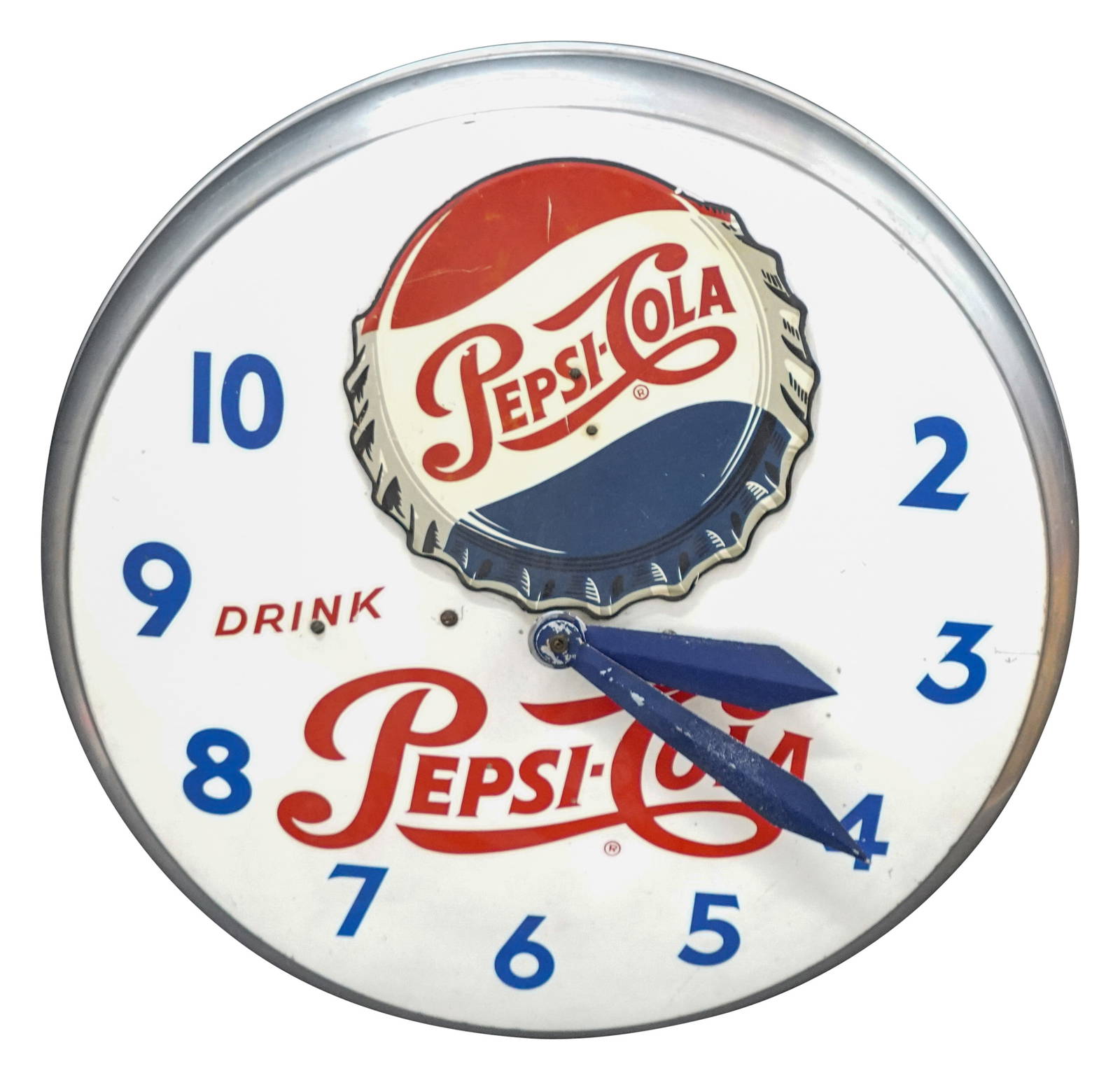 Drink Pepsi Cola 20" Swihart Rocker Clock Auction