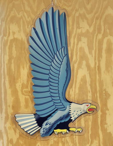 Richfield Gasoline Eagle Die Cut Plastic Sign Right Facing