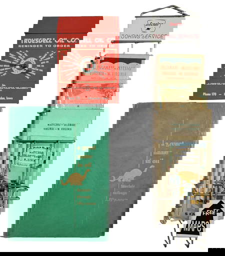 Sinclair Map Rack Reminder Box & 50 Year Book