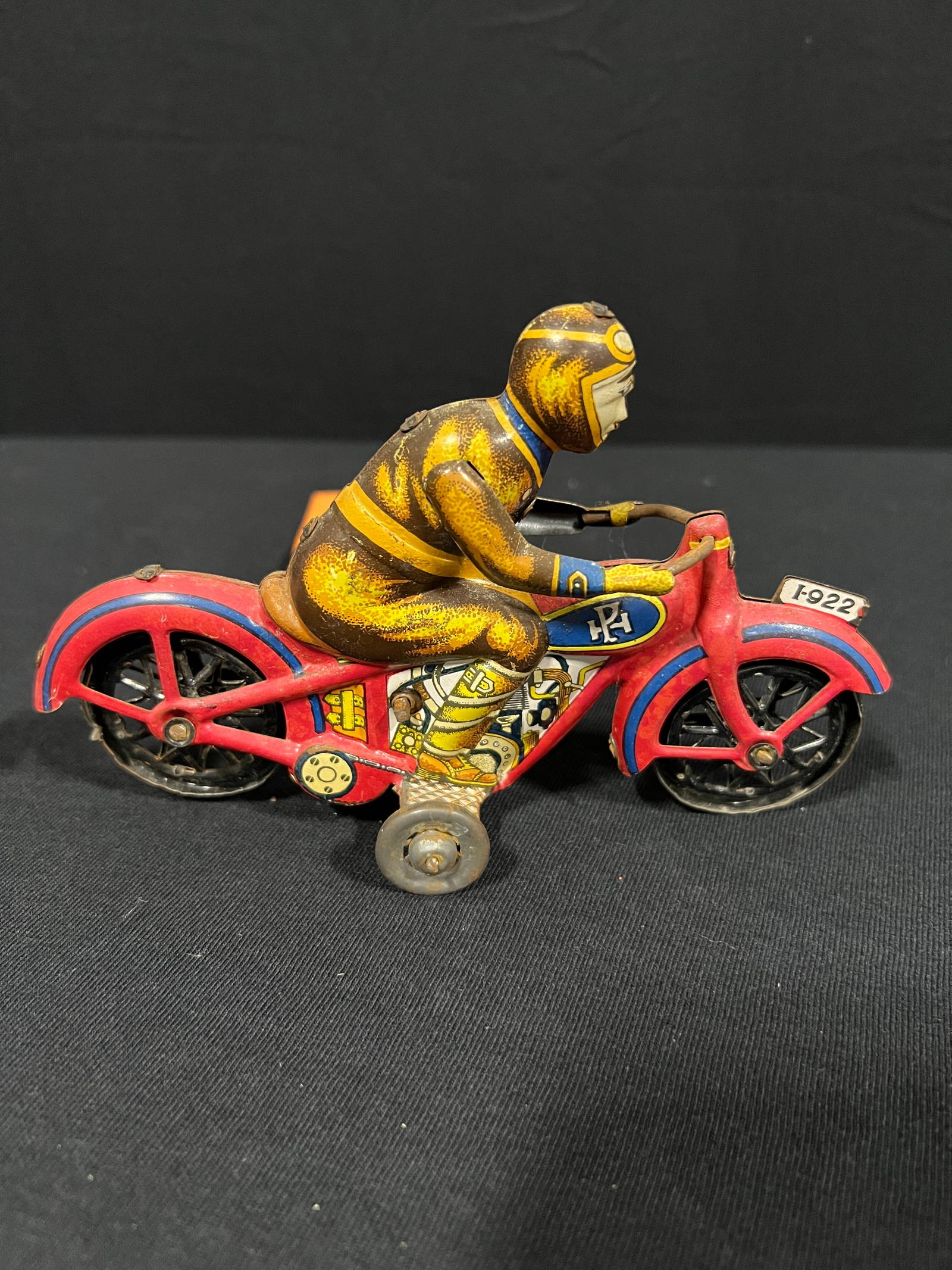 Paya Tin Metal Motorcycle Wind Up Toy Auction