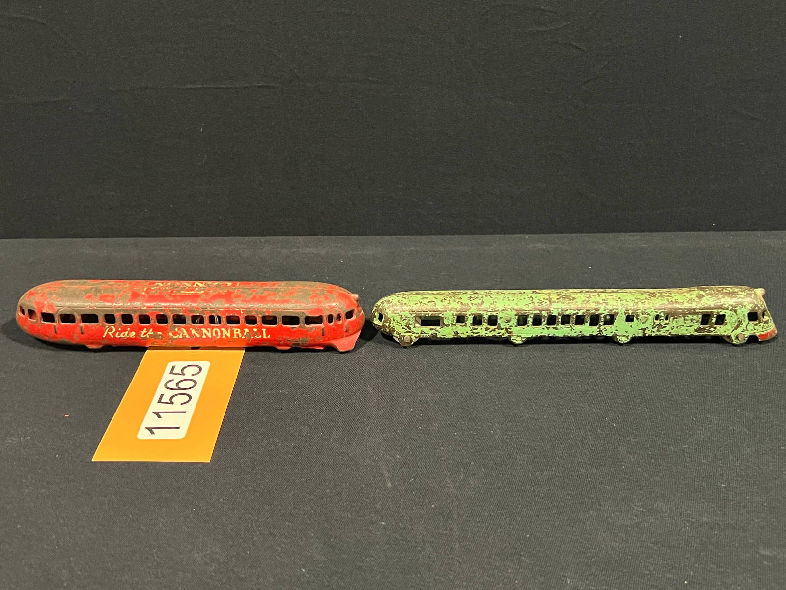 Arcade Cannonball Tram Pullman Railplane Cast Iron Toy Auction