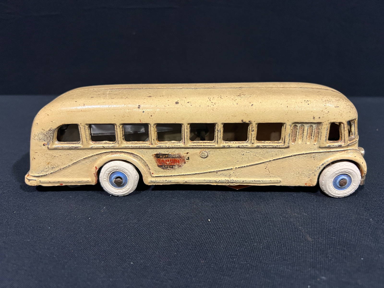 Arcade National Trailway System Cast Metal Bus Toy Auction