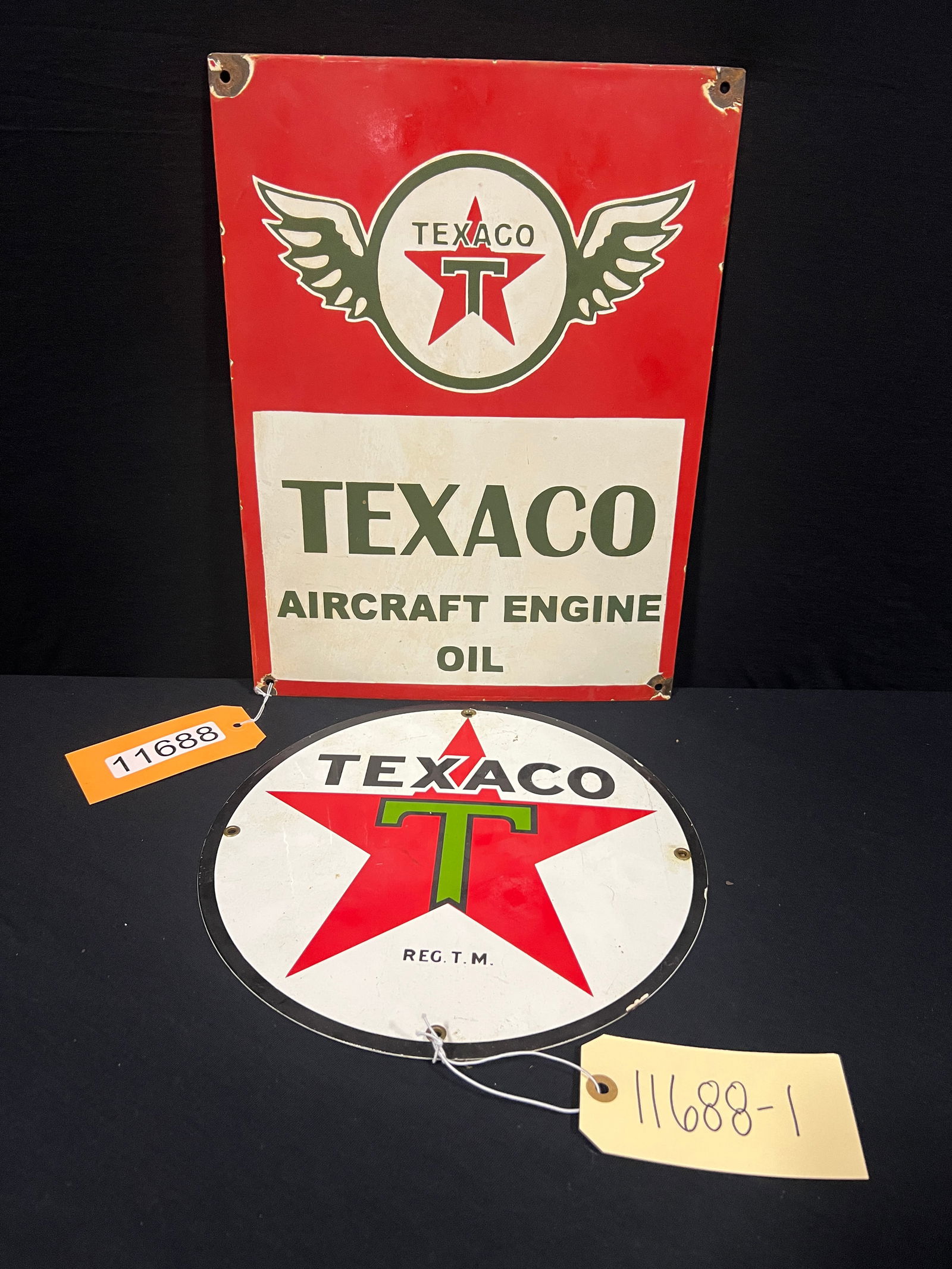 2 Ssp Texaco Aircraft Engine Oil Reproduction Signs - Jan 06, 2024 ...
