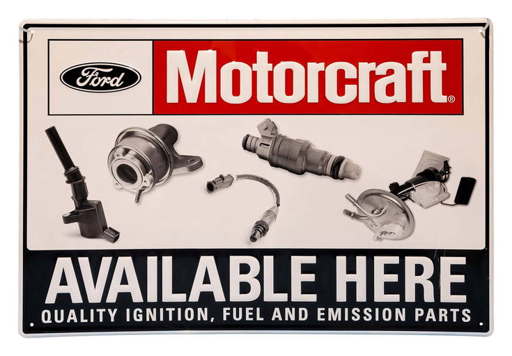 Ford Motorcraft Available Here Embossed Sst Sign