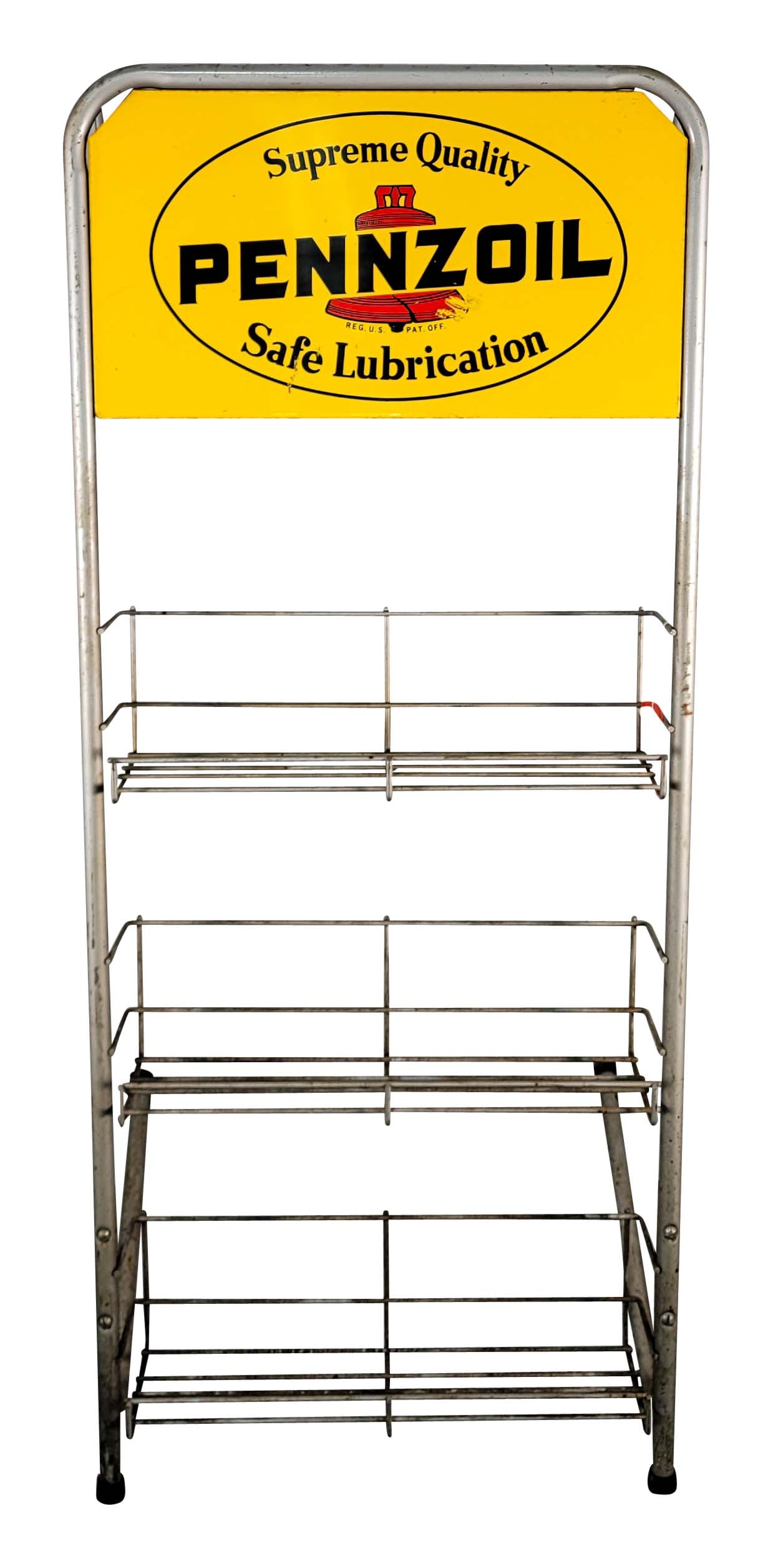 Pennzoil Supreme Quality Oil Can Rack - Apr 06, 2024 | Rockabilly ...