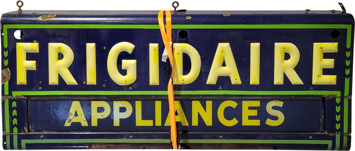 Ge Appliances Porcelain Neon Sign. Auction