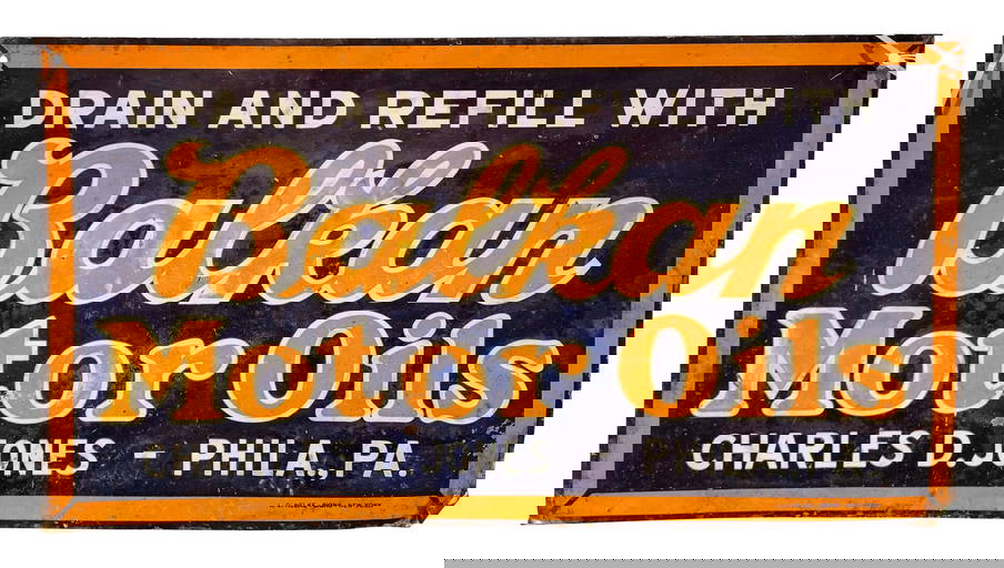 Balkan Motor Oils Embossed Sst Sign